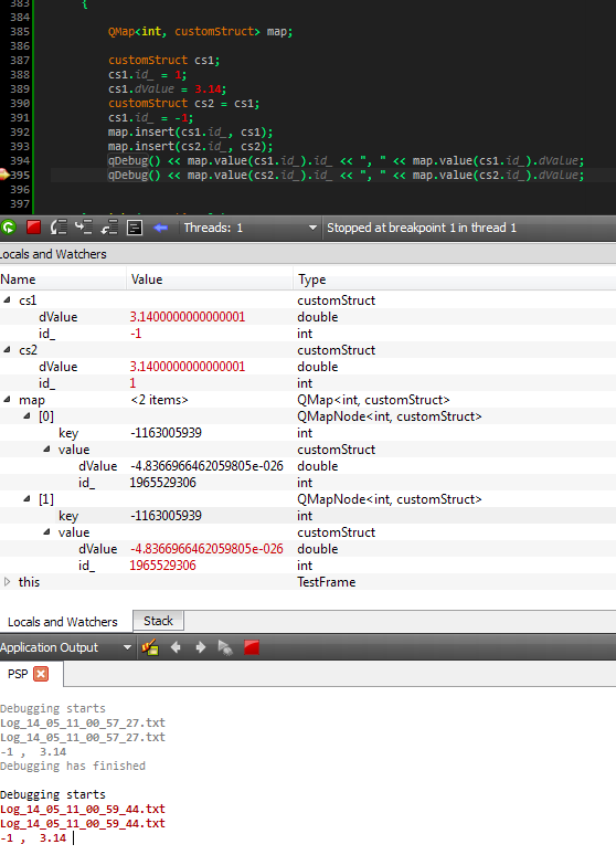 [qtcreatorbug 4904] Struct Component Of Type Double Causes Incorrect